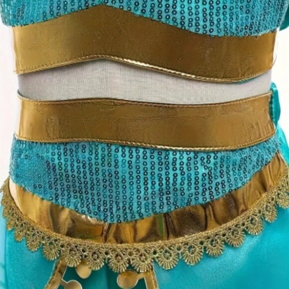 Costumes | Princess Jasmine Blue Outfit Girls Halloween Costume | Poshmark